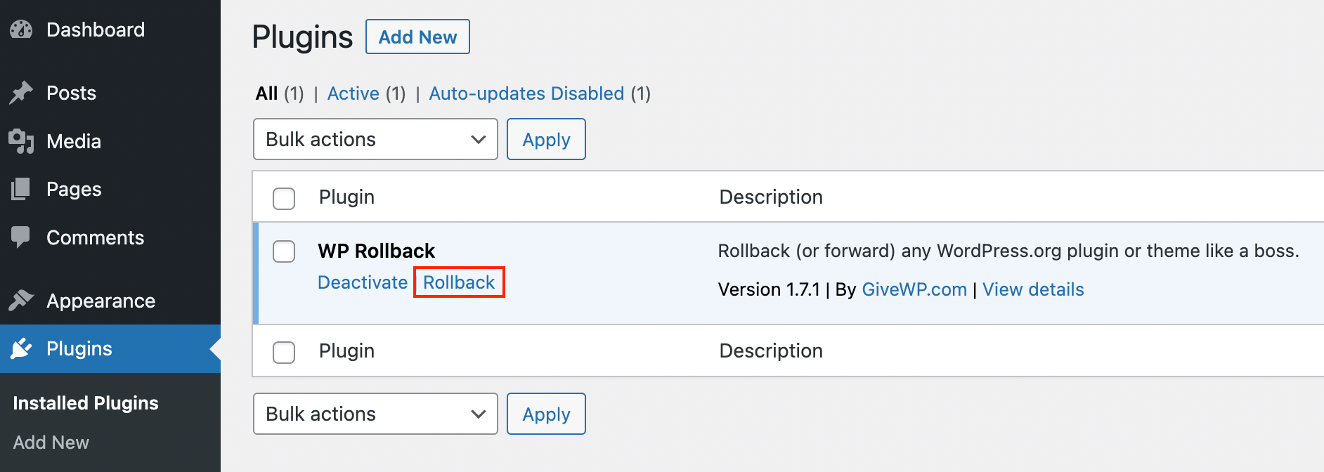 How to Roll Back WordPress Plugins and Themes to a Previous Version Safely - Virfice